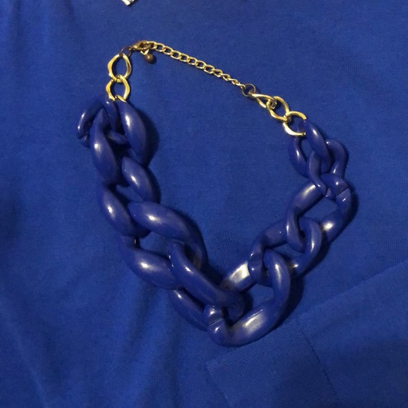 Jewelry | Blue Chain Necklace | Poshmark